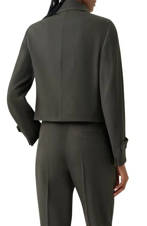Akris Boxy Wool Tricotine Jacket