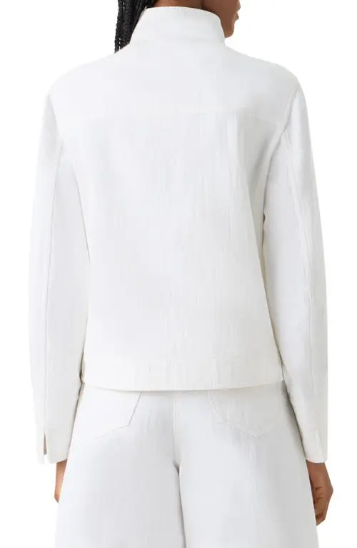 Akris Stretch Denim Stand Collar Jacket