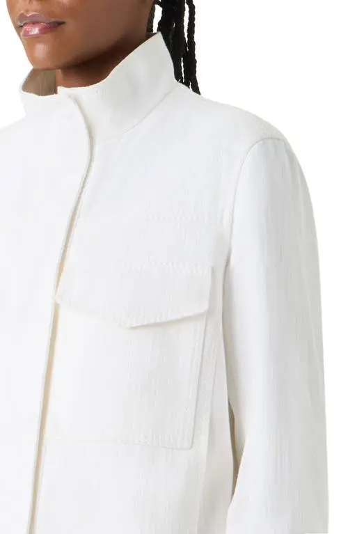 Akris Stretch Denim Stand Collar Jacket