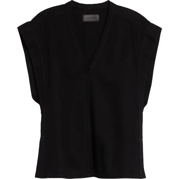 LEMAIRE Cotton Denim Vest - Black