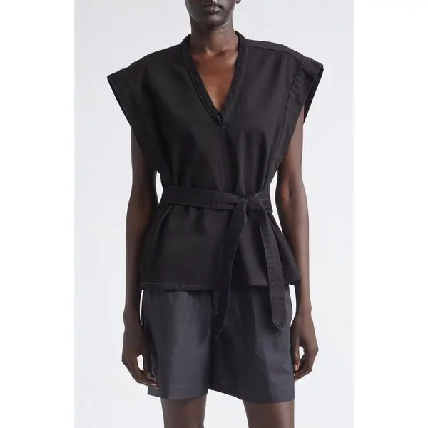 LEMAIRE Cotton Denim Vest - Black