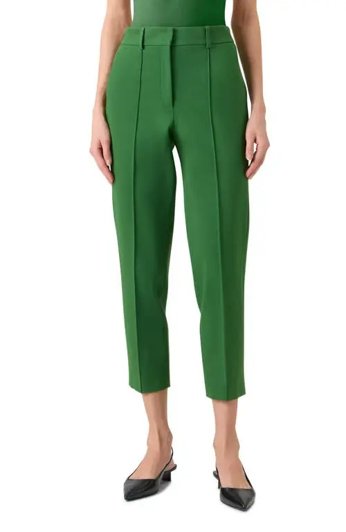 Akris High Waist Signature Jersey Pants - Green
