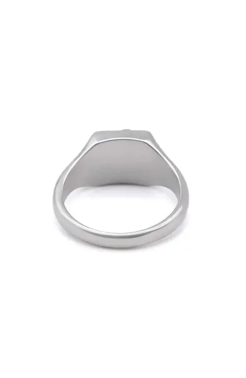 SERGE DENIMES Sterling Oracle Ring With Cubic Zirconia