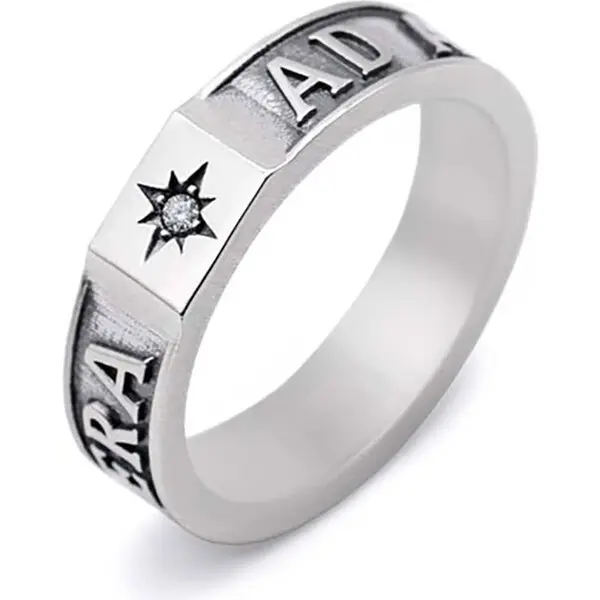 SERGE DENIMES Prosper Ring With Cubic Zirconia - Silver