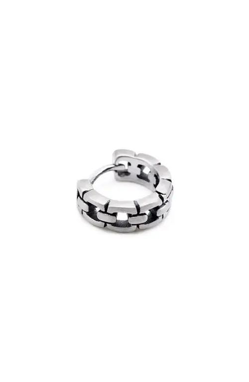 SERGE DENIMES Bond Single Hoop Earring - Silver