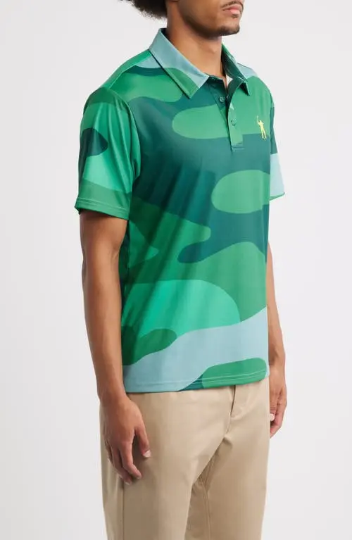 EASTSIDE GOLF Snap Placket Performance Golf Polo - Verde