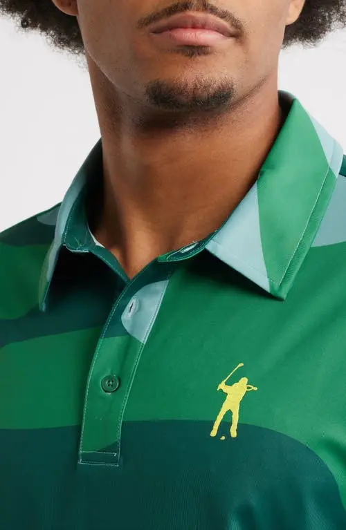 EASTSIDE GOLF Snap Placket Performance Golf Polo - Verde