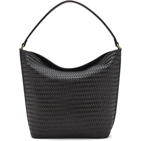 Mango Braided Bucket Shoulder Bag