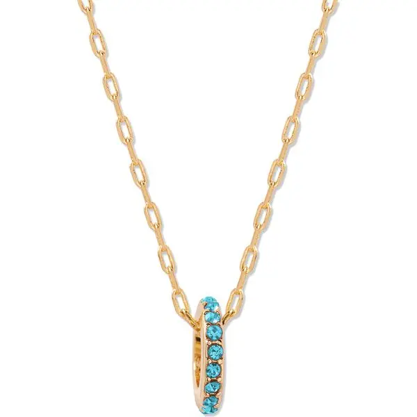 BROOK & YORK Gabby Birthstone Necklace - Gold/dec