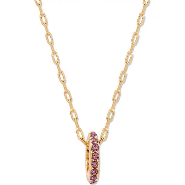 BROOK & YORK Gabby Birthstone Necklace - Gold/jun