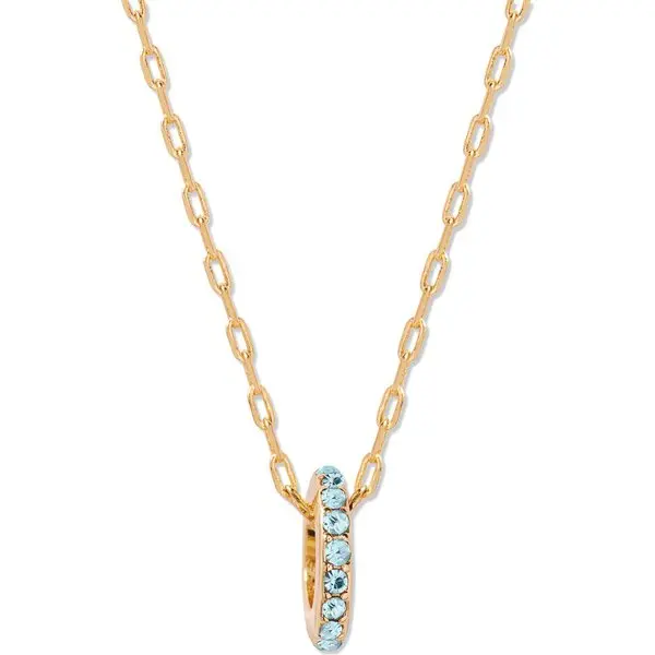 BROOK & YORK Gabby Birthstone Necklace - Gold/mar