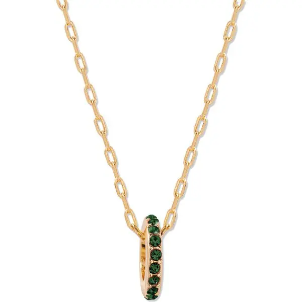 BROOK & YORK Gabby Birthstone Necklace - Gold/may