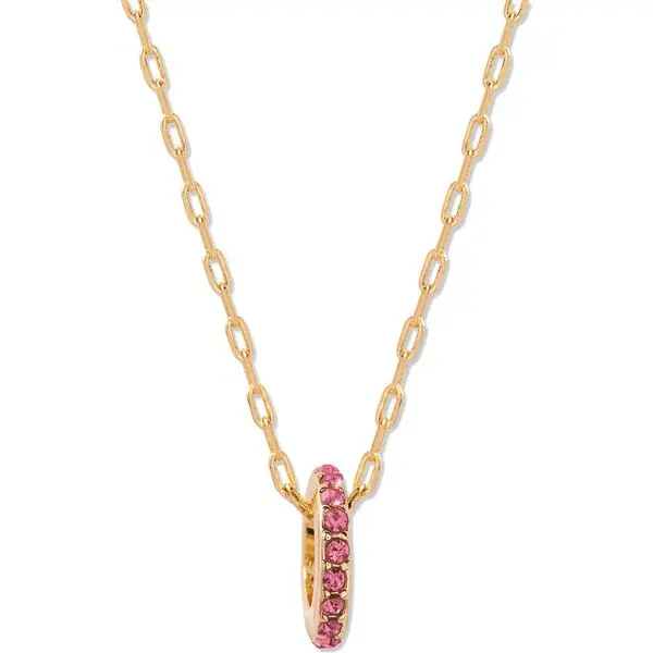 BROOK & YORK Gabby Birthstone Necklace - Gold/oct