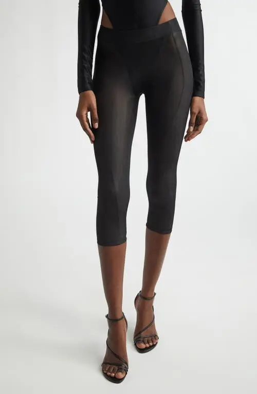 LAQUAN SMITH Solid Capris - Black