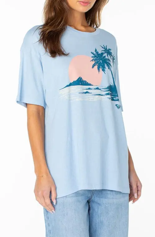 Roxy Classic Scene Oversize Cotton Graphic T-shirt