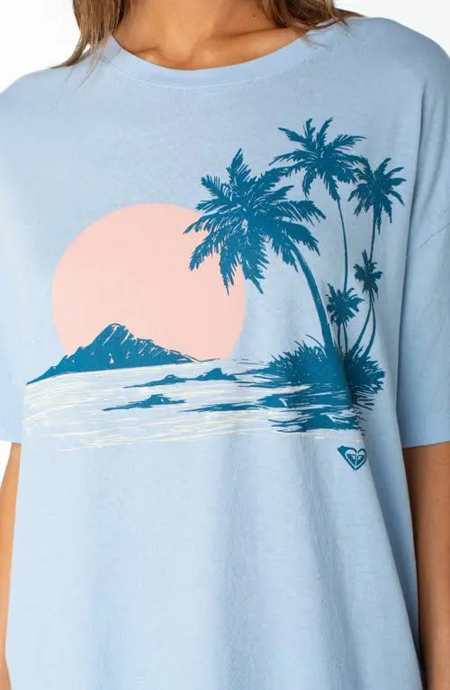 Roxy Classic Scene Oversize Cotton Graphic T-shirt