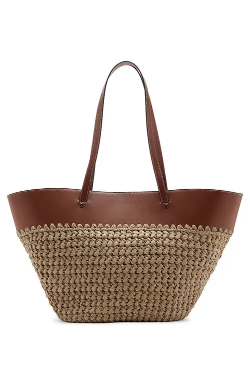 Mango Paros Straw Tote Bag