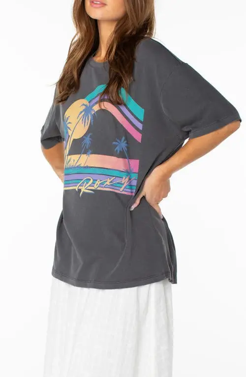 Roxy Heatwave Oversize Cotton Graphic T-shirt