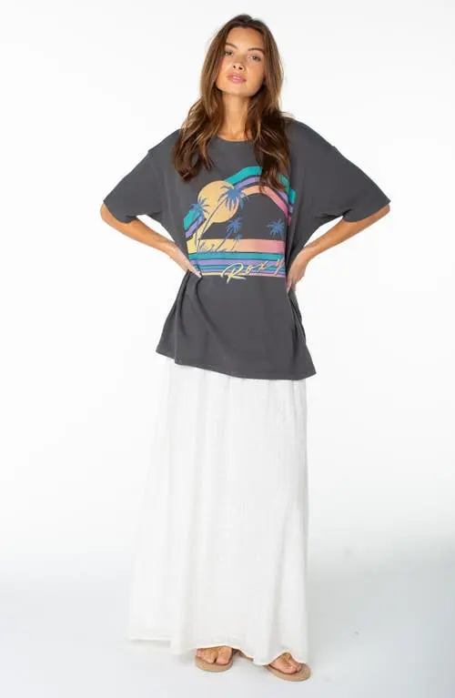 Roxy Heatwave Oversize Cotton Graphic T-shirt