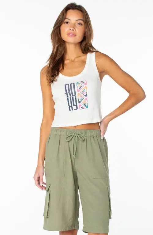 Roxy Oceanview Crop Rib Tank