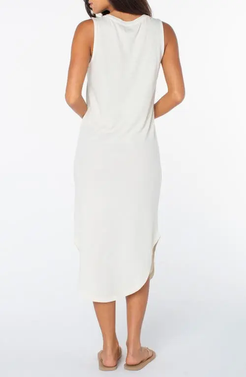 Roxy Sleeveless Cotton Midi Sundress With Graphic Detail