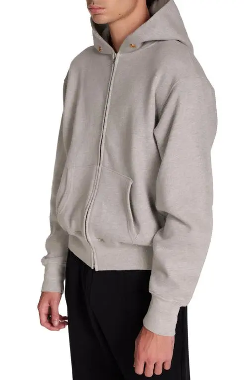 LES TIEN Heavyweight Cropped Zip Hoodie