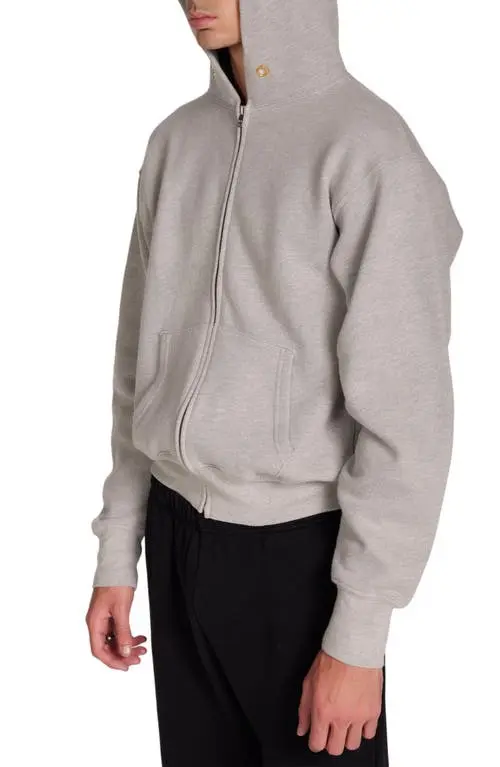 LES TIEN Heavyweight Cropped Zip Hoodie