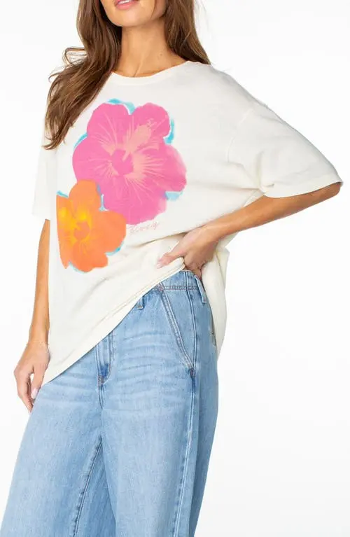 Roxy Oversized Cotton Graphic T-shirt