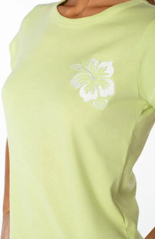 Roxy 90s Baby Tee With Flower Embroidery