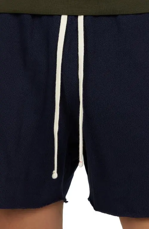 LES TIEN Piqué Yacht Short - Navy
