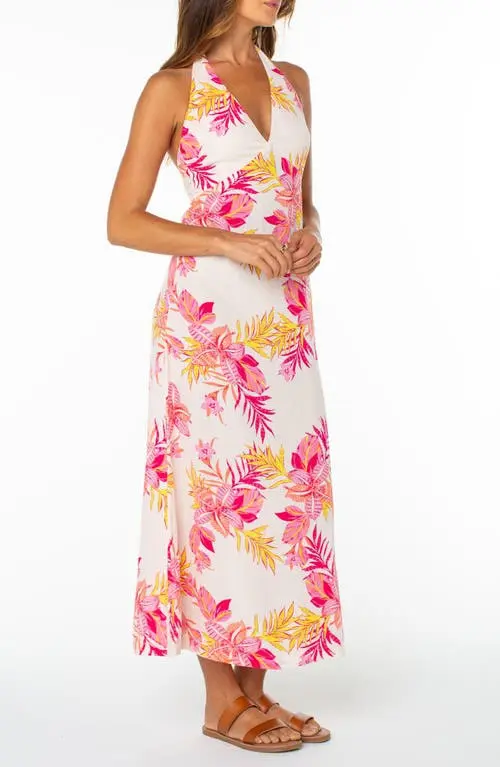 Roxy Beach Day Floral Halter Maxi Dress