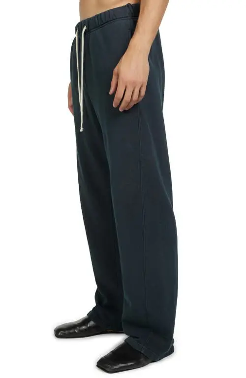 LES TIEN Sueded French Terry Classic Fit Sweatpants - Faded Black