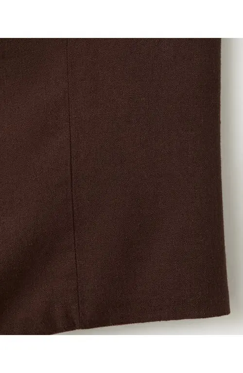 Mango Contrast Trim Bandeau Top
