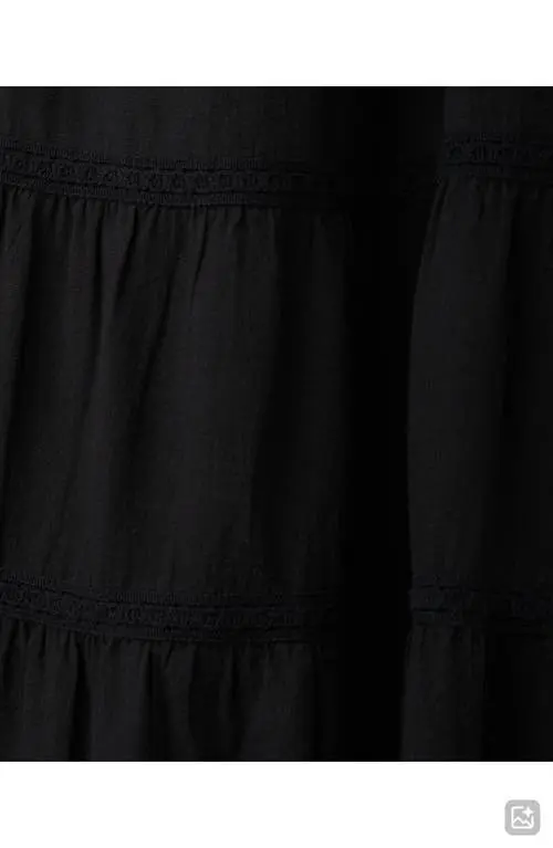 Mango Embroidered Cotton Maxi Sundress