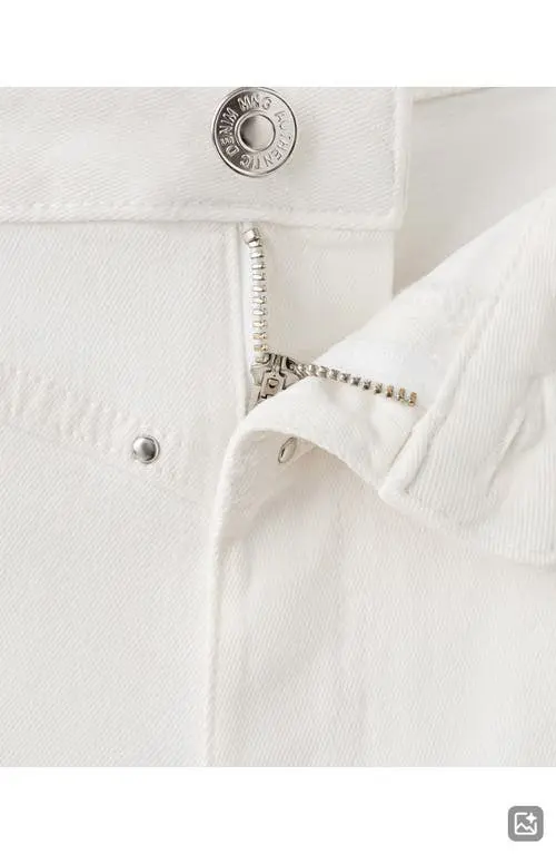 Mango Low Rise Studded Denim Shorts