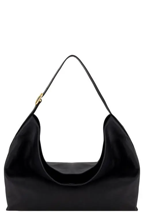 Vince Medium Plonge Vivian Leather Hobo Bag - Black