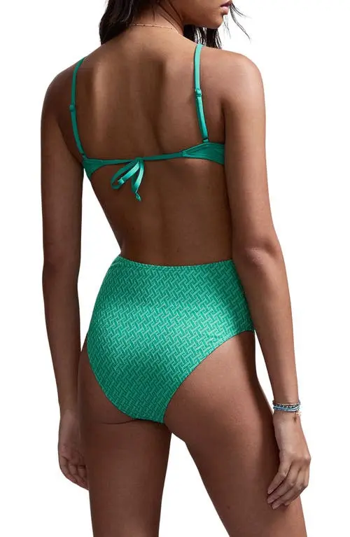 Mango Textured Jacquard One-piece Swimsuit