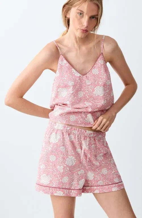 Mango Floral Print Cotton Short Pajamas