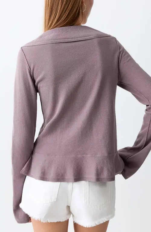 Mango Ruffle Cardigan