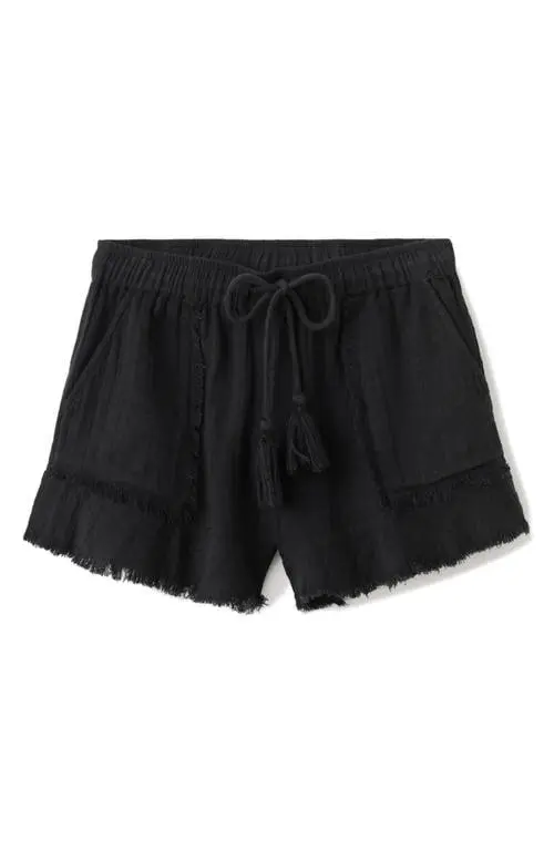 Mango Frayed Cotton Shorts