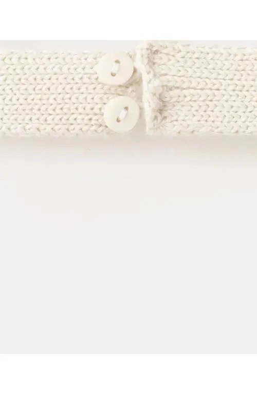 Mango Crochet Knit Button Embellished Halter Top
