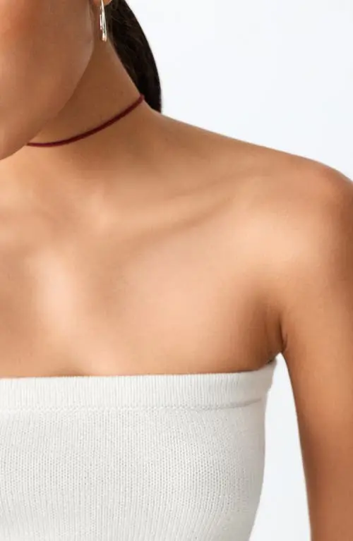Mango Strapless Cotton Jersey Tube Top