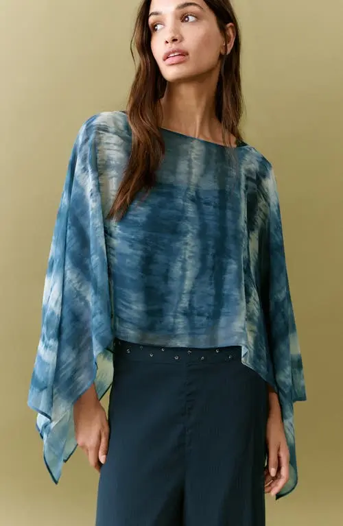 Mango Tie Dye Cape Top