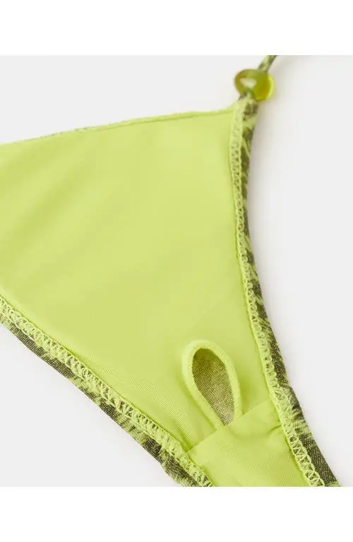 Mango Zebra Metallic Two-piece Swimsuit