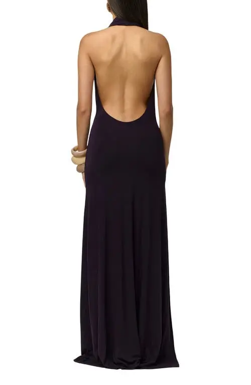 Naked Wardrobe Smooth Halter Maxi Dress