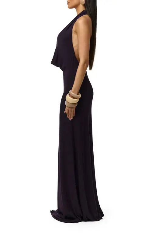 Naked Wardrobe Smooth Halter Maxi Dress