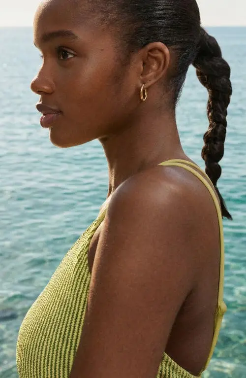 Mango Asymmetric Textured Bikini Set