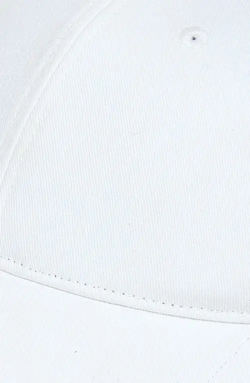 Rag & Bone Harlow Cotton Twill Baseball Cap - White