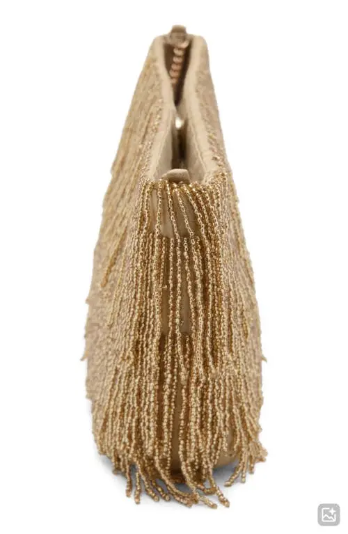 Mango Beaded Clutch With Chain Strap