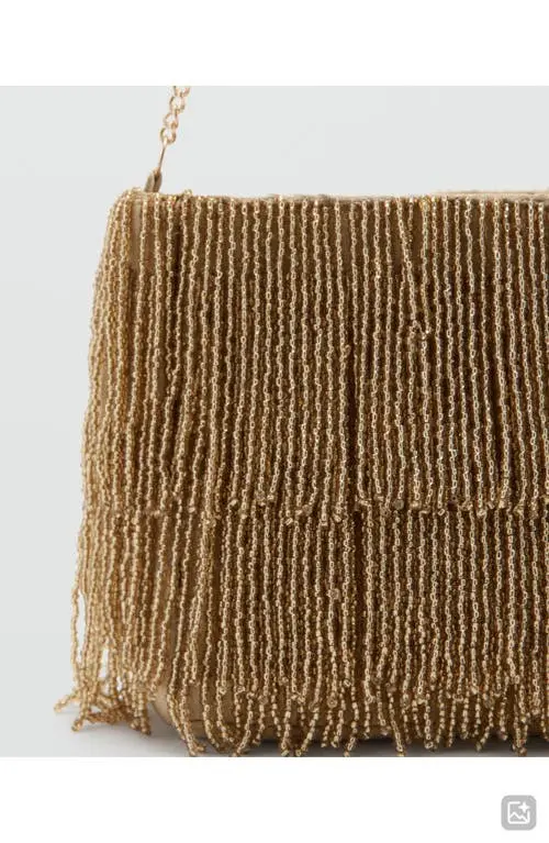 Mango Beaded Clutch With Chain Strap